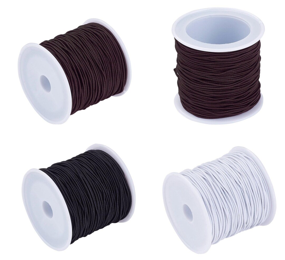 1 Roll of Elastic Band for Threading, Approx. 20 Meters, Rubber ...