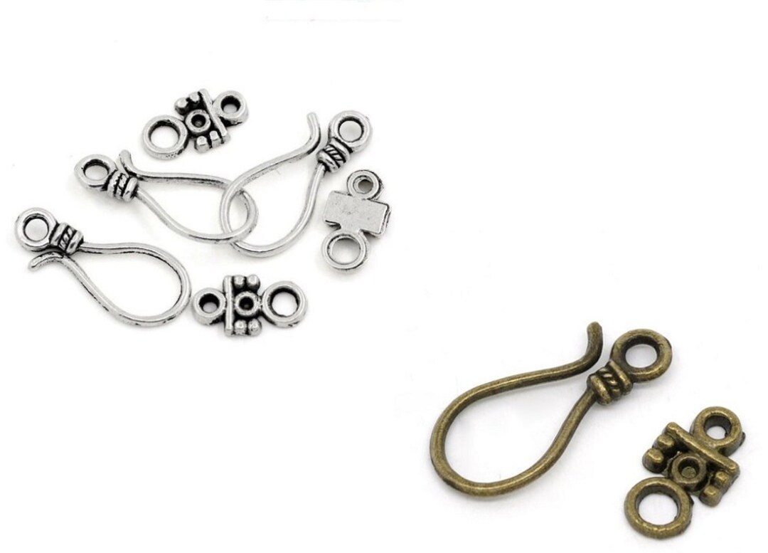 10 50 Pcs Hook Closure Hook Closures Vintage Style Decorated - Etsy