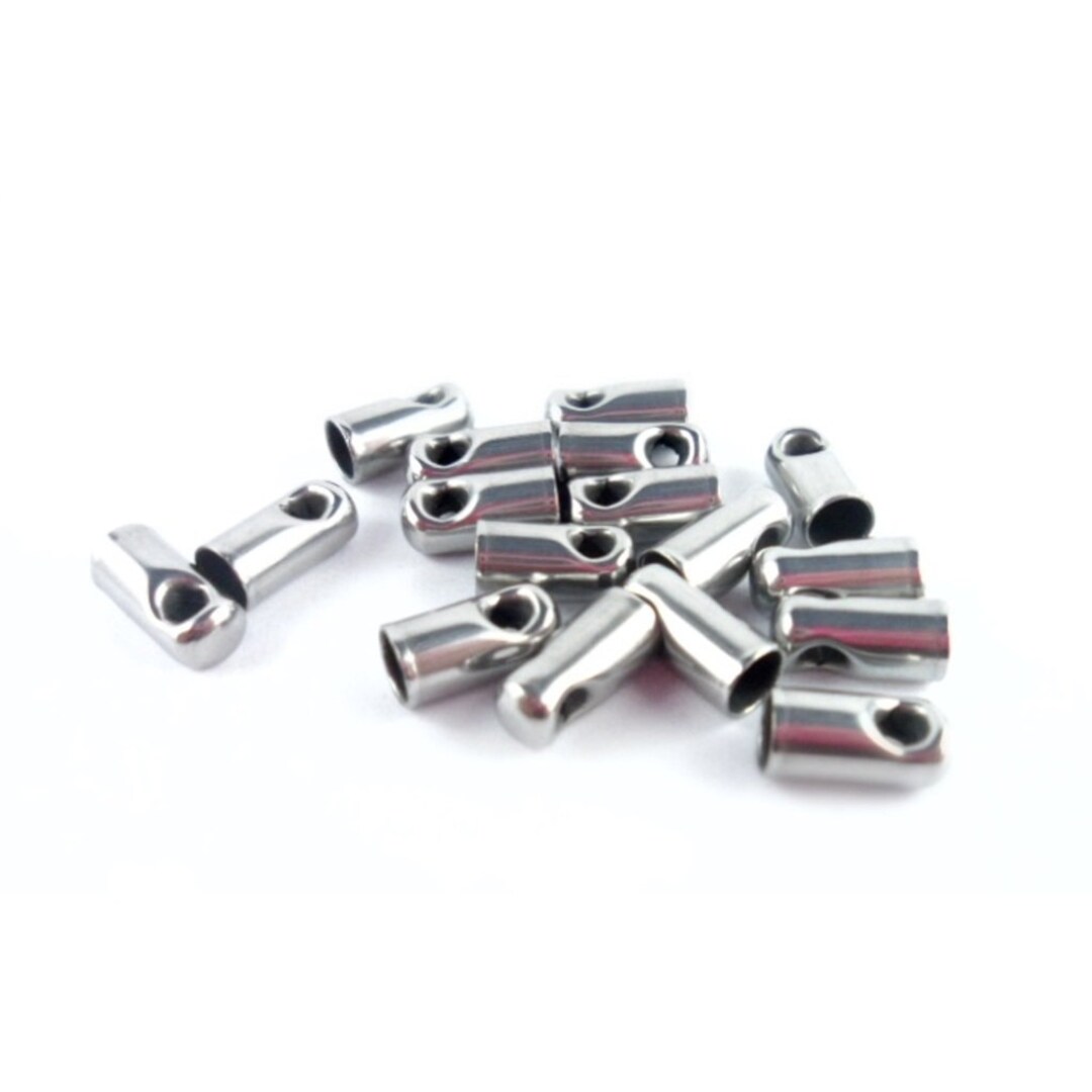 10 End Caps Stainless Steel 10 X 5 Mm Band Cap Leather or - Etsy