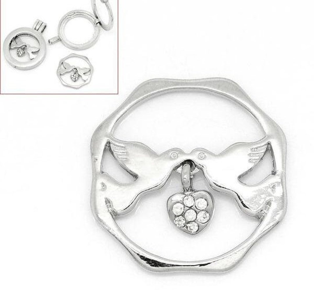 Jewelry Disc, Dove, Heart, Birds, Wedding - Etsy