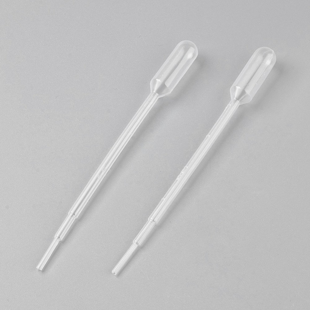 5 Pipettes, Disposable Plastic Pipettes, for Resin, Cosmetics Etc., 0 ...