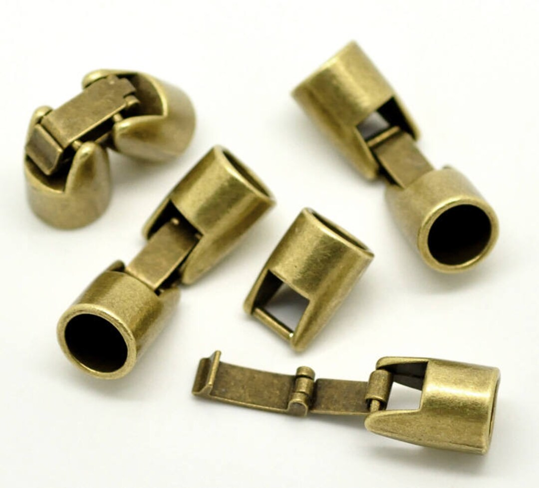 5 Pairs of Clasps, Closure, Jewelry Clasp, End Caps, Bracelet, Bronze ...