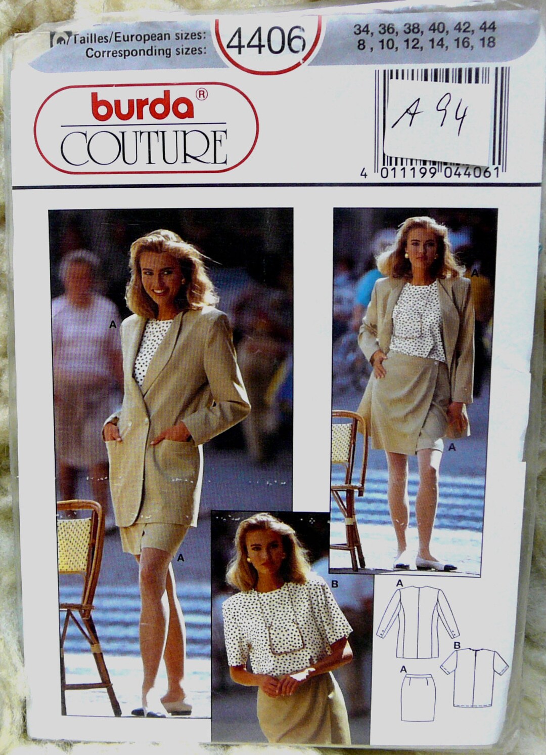 Burda Couture 4406 Costume, Cut, Cut Pattern, Pattern Original, Multi ...