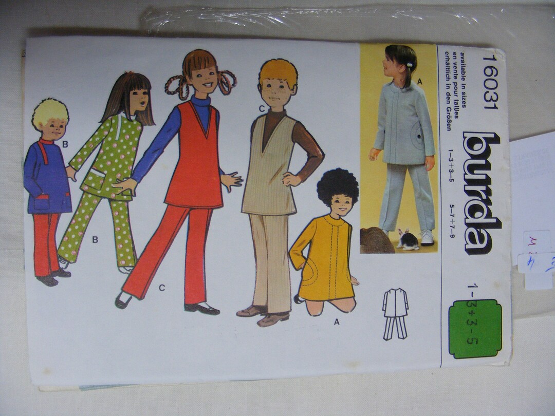 Burda 16031 Sewing Pattern, Multi-size Cut 1-5, Two-piece, E4 - Etsy