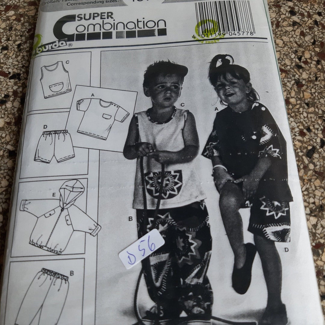 Burda 4577 Sewing Pattern, Super Combination for Children, Multi-size ...
