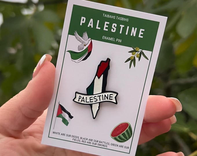 Palestine Map Pin | Palestine Flag | Proceeds Will Be Donated to Gaza ...