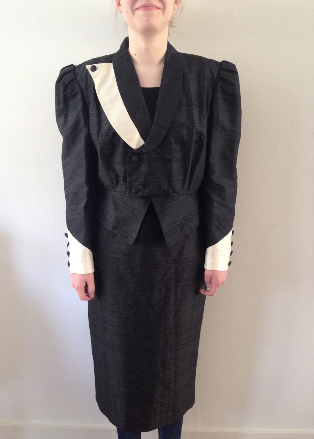 Lovely Handmade Dutch 80s Silk Dupioni From HOO COUTURE Rotterdam ...