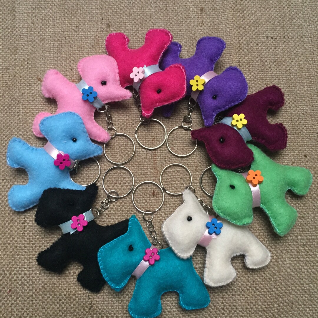 Scottie Dog, Felt Dog,felt Dog Keyring,stocking Filler, Gift Under 5 ...