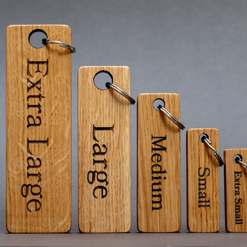 Bamboo Engraved Keychain - Etsy UK