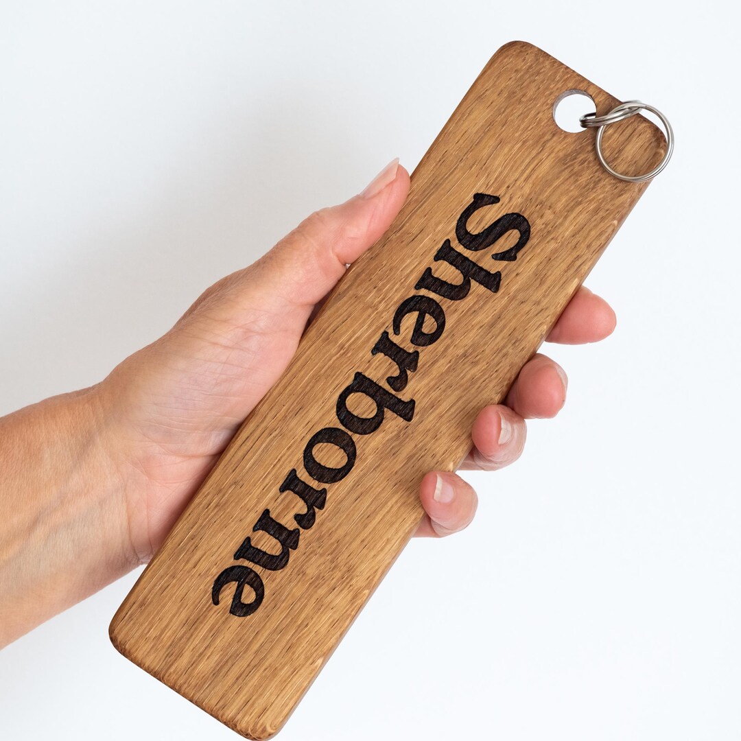 Large Key Ring, Giant Keyring Handmade From Solid Oak, an XXL Keychain ...