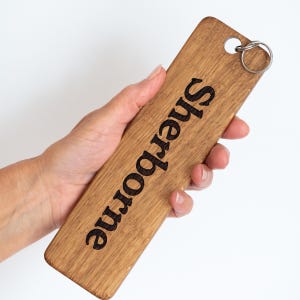 Large Key Ring, Giant Keyring Handmade From Solid Oak, an XXL Keychain ...