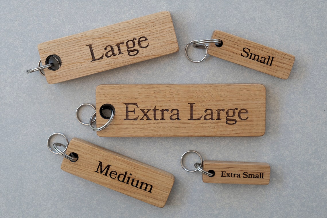 Engraved Wooden Keyring Personalised Custom Keychain Made - Etsy UK