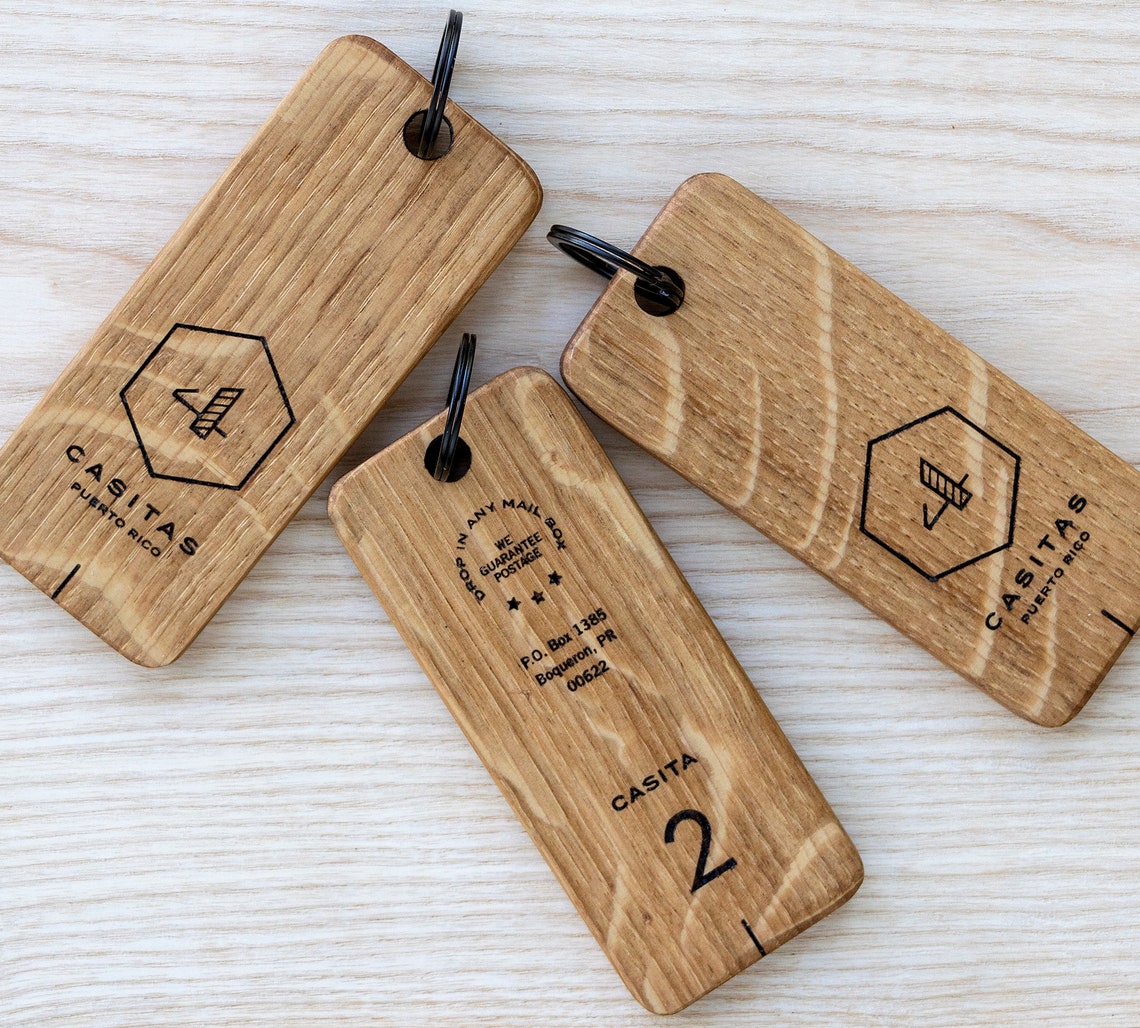 Personalised Wooden Keyring Made From Solid Oak or Ash. Custom - Etsy