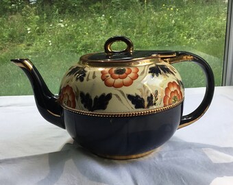 Navy Blue Teapot | Etsy