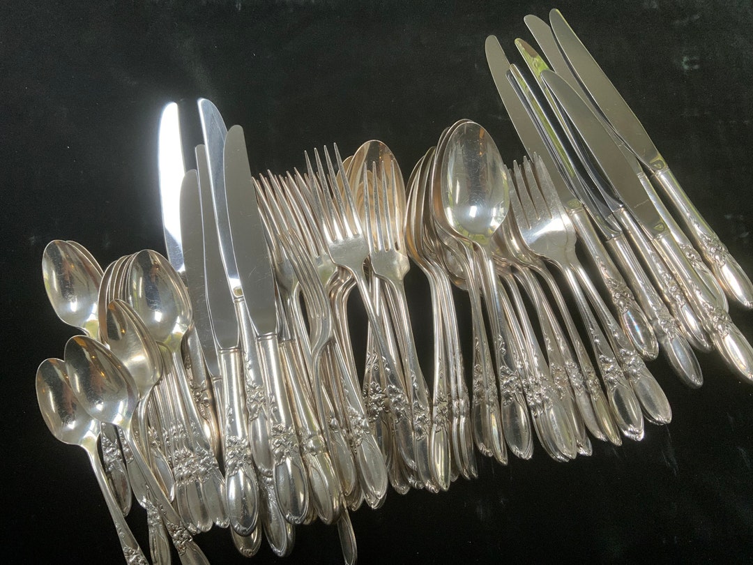 Oneida WHITE ORCHID Community Plate Set - Etsy Canada
