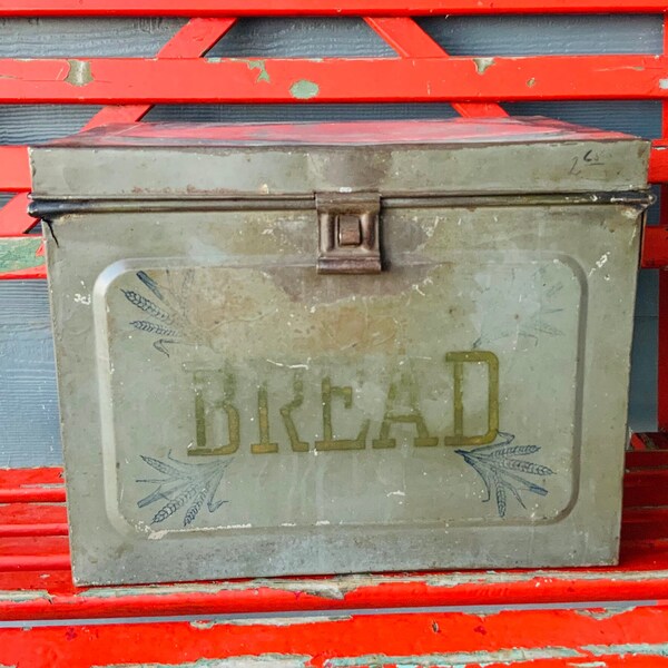 Tin Bread Box - Etsy