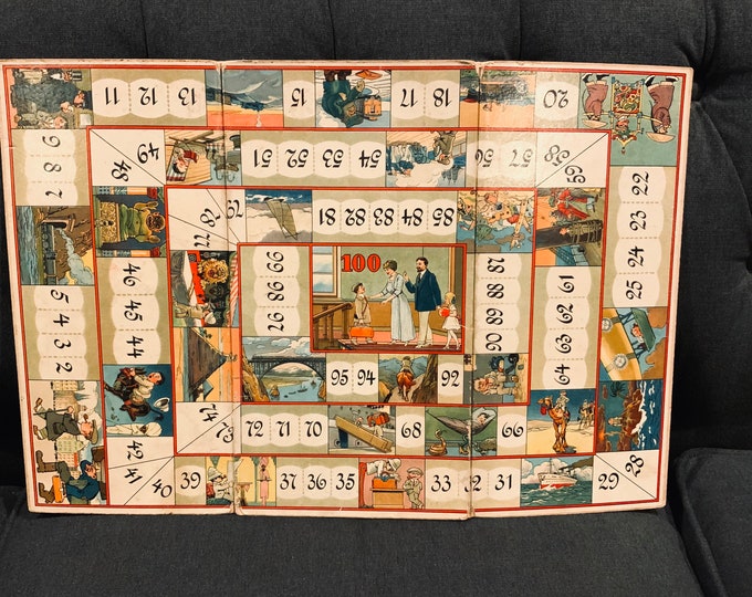 Antique Board Game - Etsy