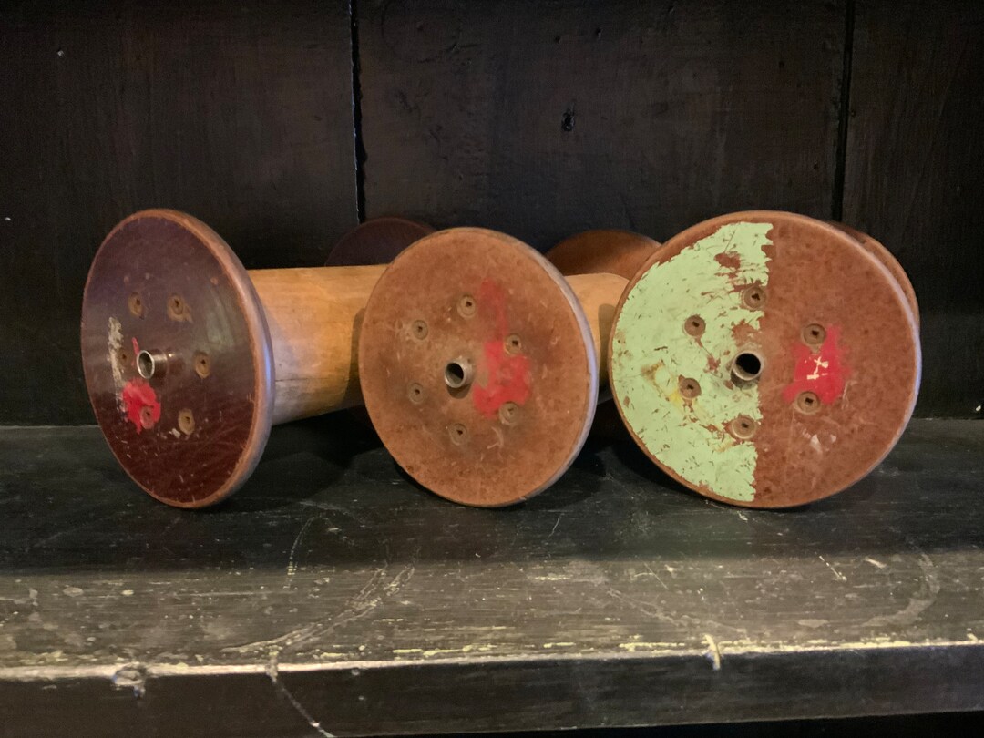 Vintage Wooden Spools - Etsy