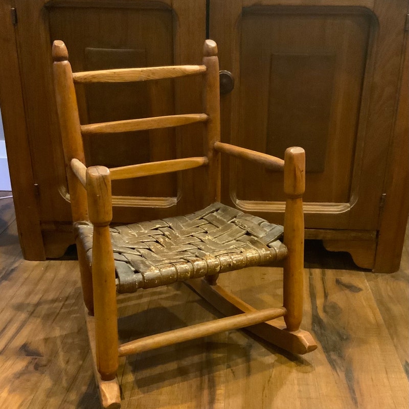 Antique Childs Rocking Chair - Etsy