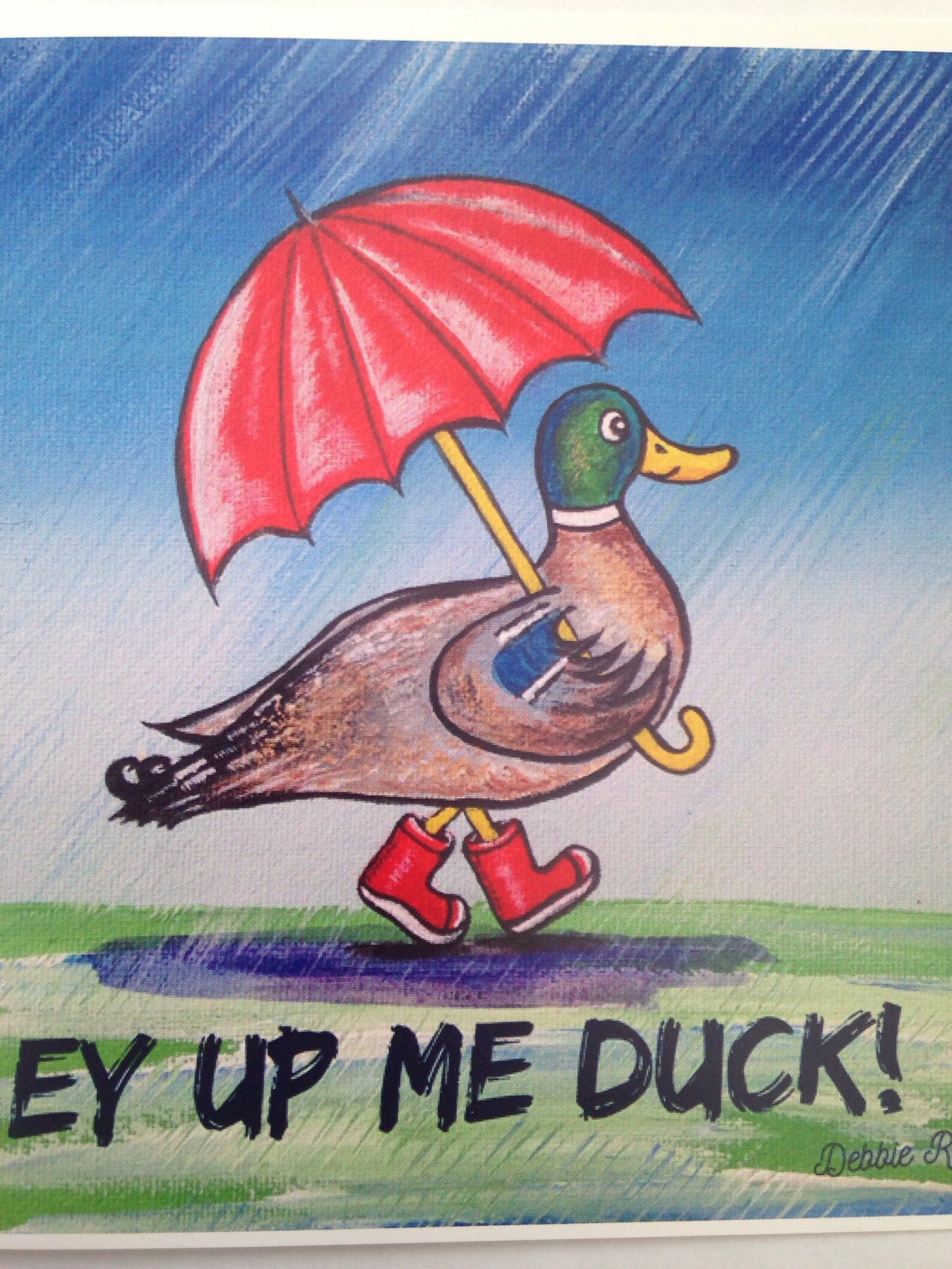 Card Ey up me duck greeting card duck me duck ducks | Etsy