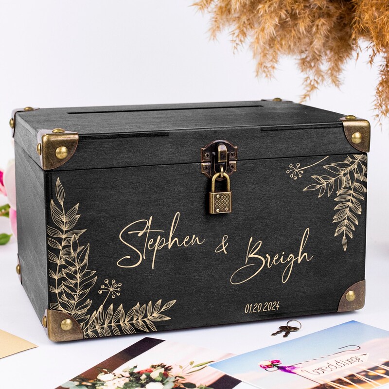 Wedding Card Box With Lock - Etsy