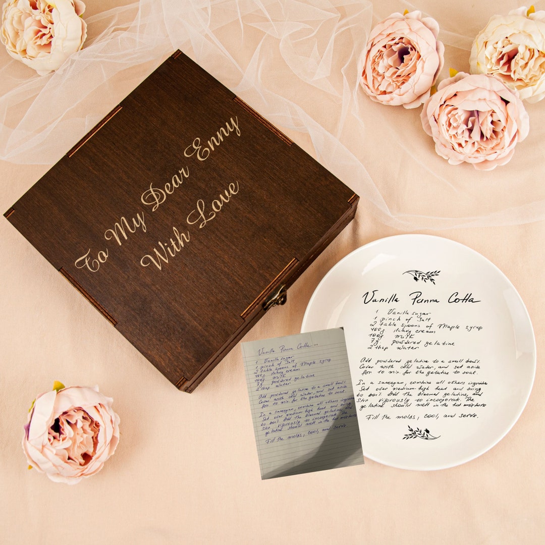 Handwritten Recipe Plate, Handwriting Plate, Personalized Cake Plate ...