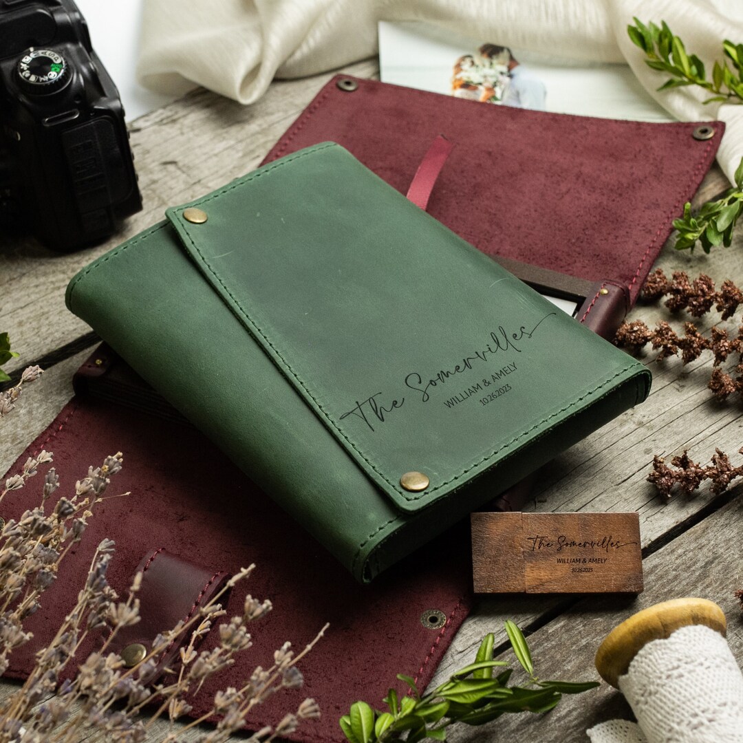 Personalized Leather Photo Box Gift for Couple, 4 X 6 Wood Print Box - Etsy