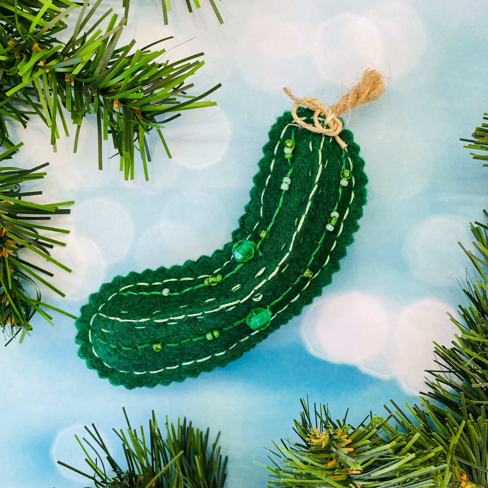 Christmas Pickle Ornament Food Ornament German Pickle Ornament - Etsy