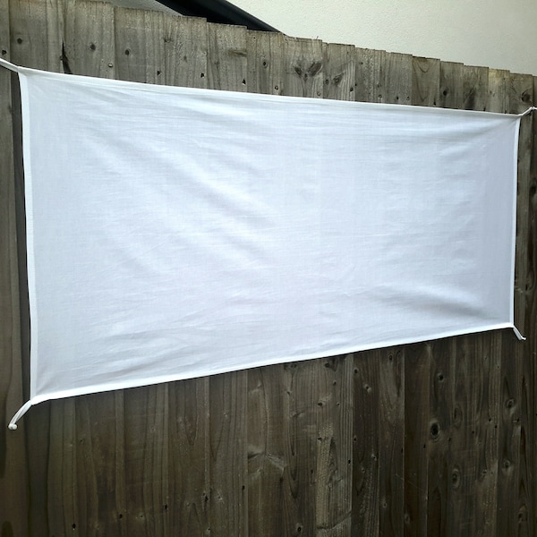 Plain White Banner - Etsy