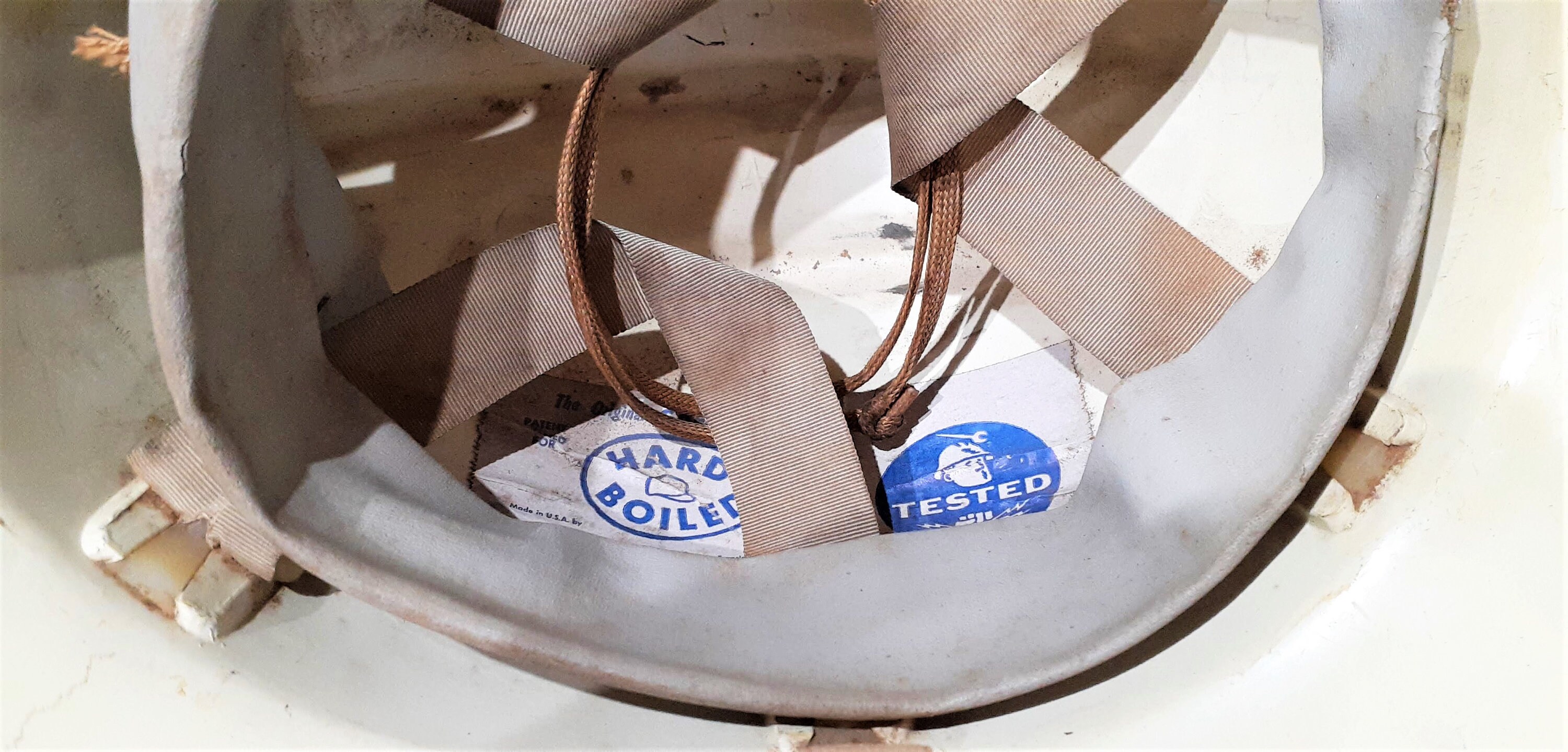 Vintage 1950s Edison Electric Full Brim Hard Hat Safety Helmet Edison ...