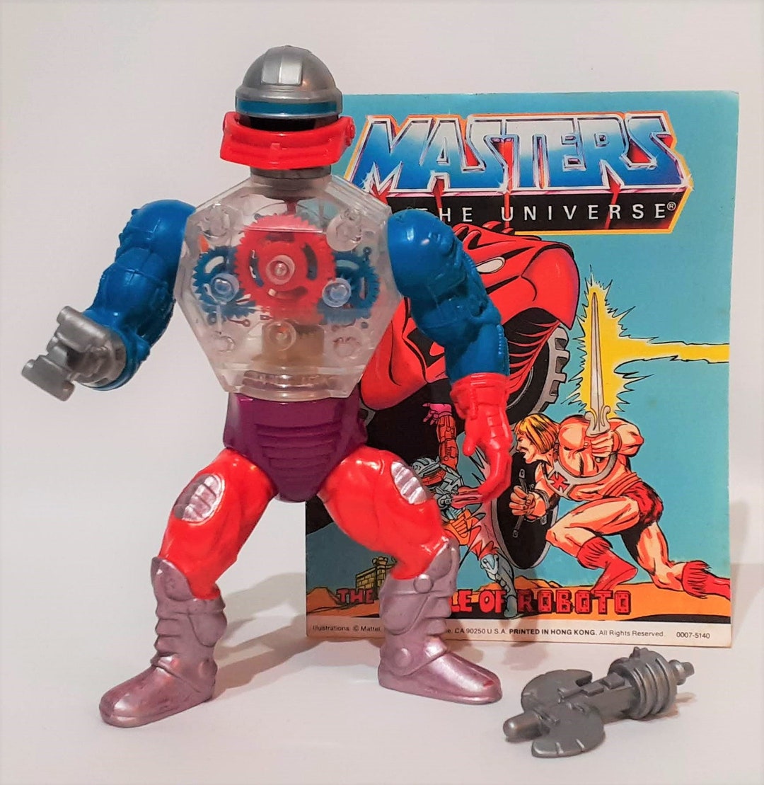 Vintage Original 1985 He-man ROBOTO Masters of the Universe MOTU Near ...