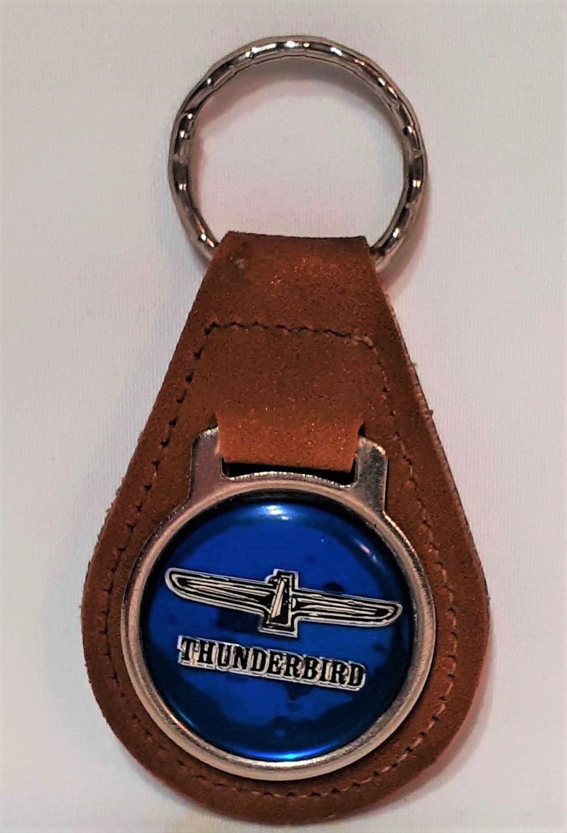 Vintage 1970s Ford Thunderbird Faux Suede Keychain - Etsy