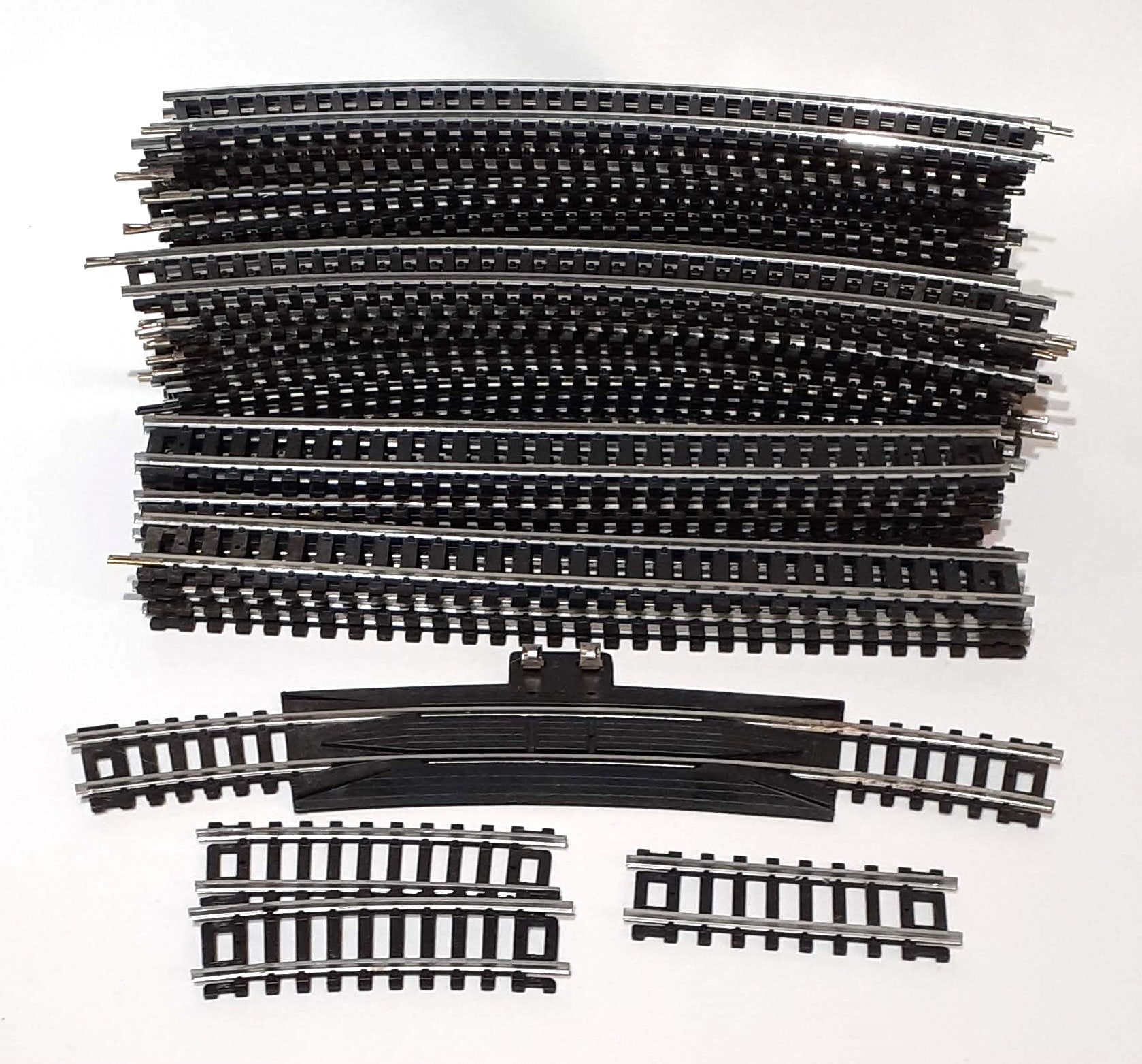 Vintage Silver Steel HO Scale Model Railroad Track Train Track Large ...