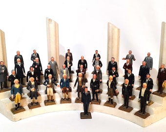 Vintage 1960s Marx US President Figurine Collection, Washington-nixon ...
