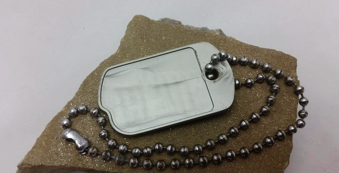 Vintage 1964 GI Joe GI Joe Club Child Dog Tags With Original Fat Beaded ...