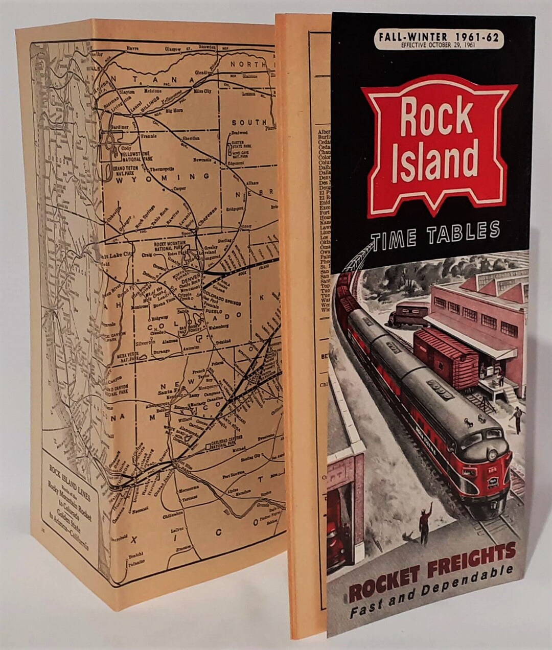 Vintage 1960s Rock Island Railway Rock Island Rocket Passenger Train ...