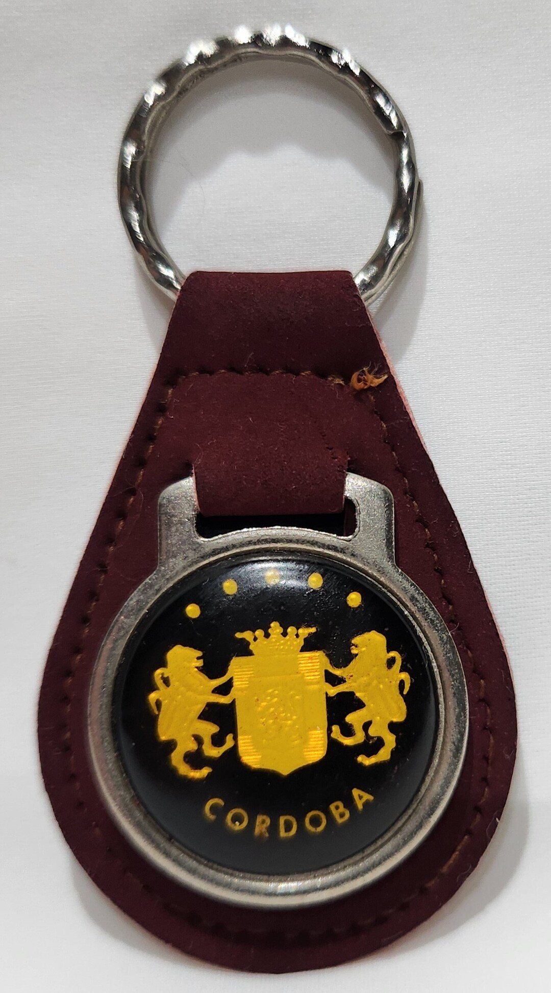 Vintage 1970s Chrysler Cordoba Faux Suede Keychain - Etsy