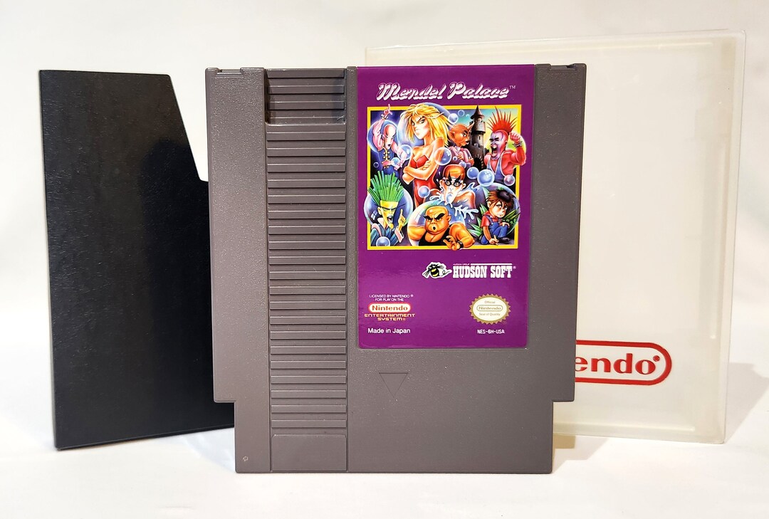 1990 Nintendo NES Mendel Palace Authentic Game Cartridge With NES Inner ...