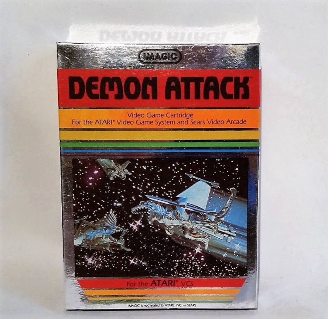 Vintage 1982 Atari 2600 Demon Attack Complete in Box - Etsy
