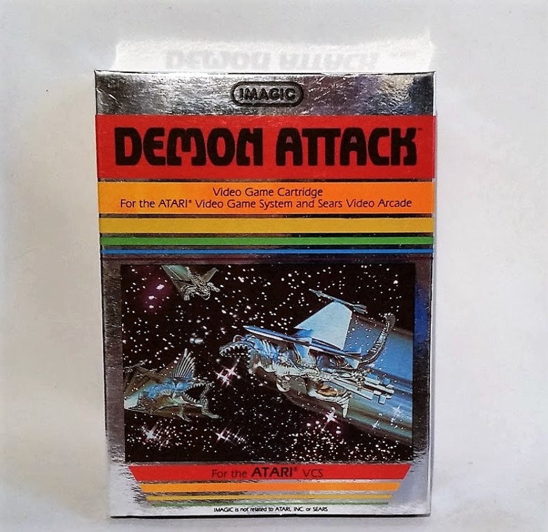 Vintage 1982 Atari 2600 Demon Attack Complete in Box - Etsy