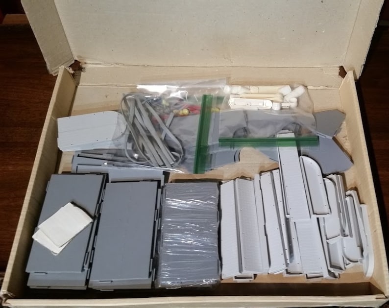 Vintage 1967 Matchbox Deluxe Build A Road Highway Track Set Kit Boxed ...