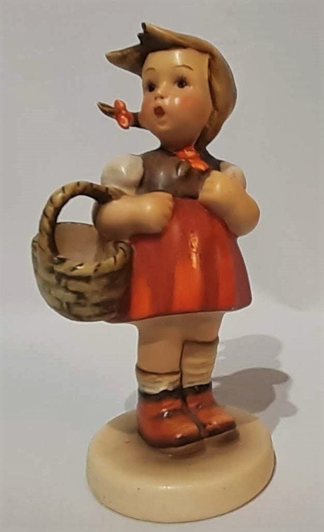 Vintage Original 1950 M.J. Hummel Full Bee TMK2 96 Little Shopper ...