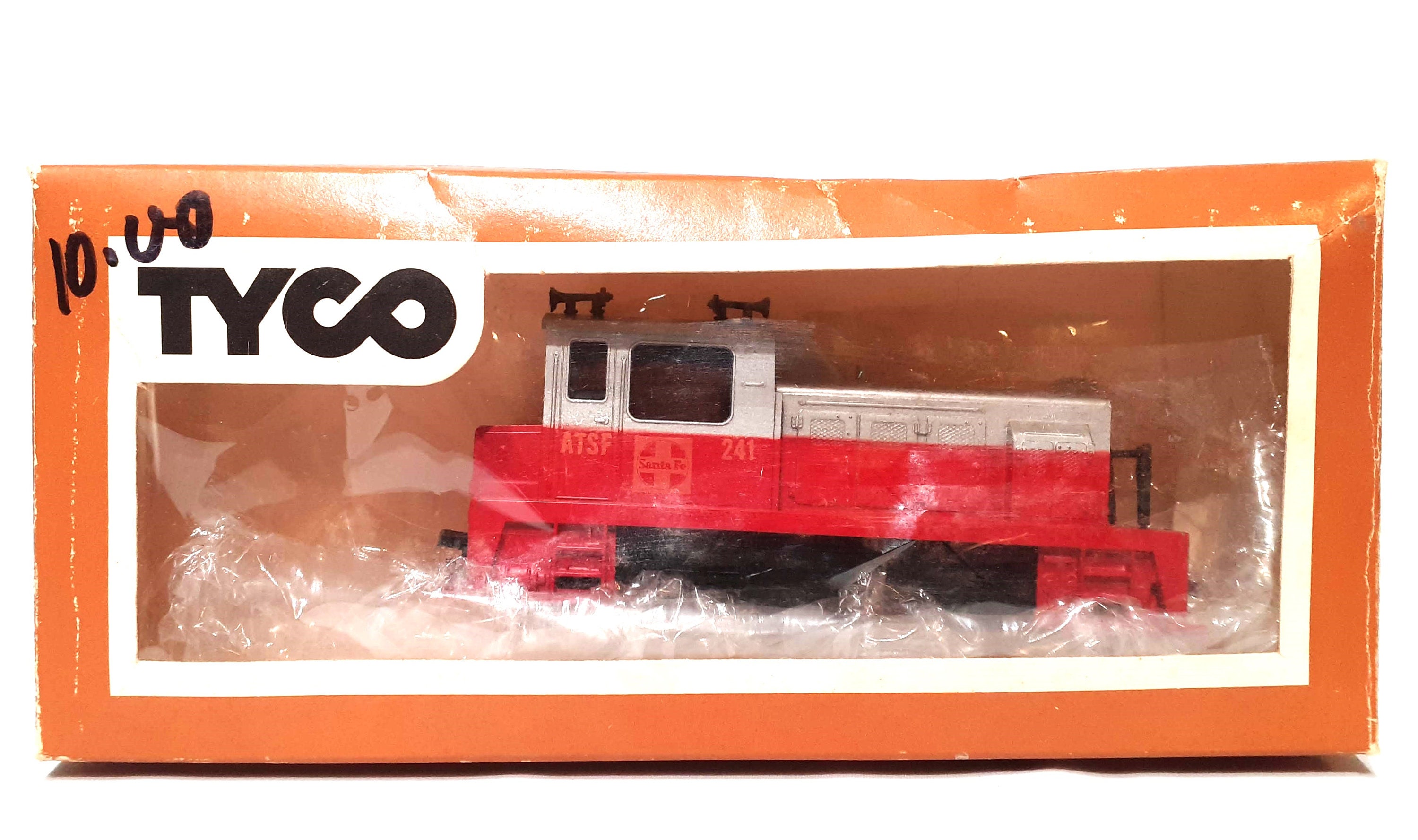 Vintage HO Scale Lighted Tyco Santa Fe Diesel Switcher Engine 241C ...