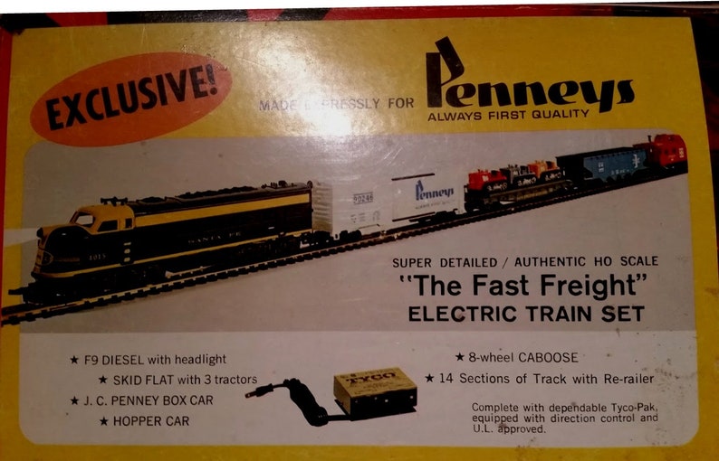 Vintage 1960s Tyco HO Scale Electric Trains Penney's Exclusive Train ...