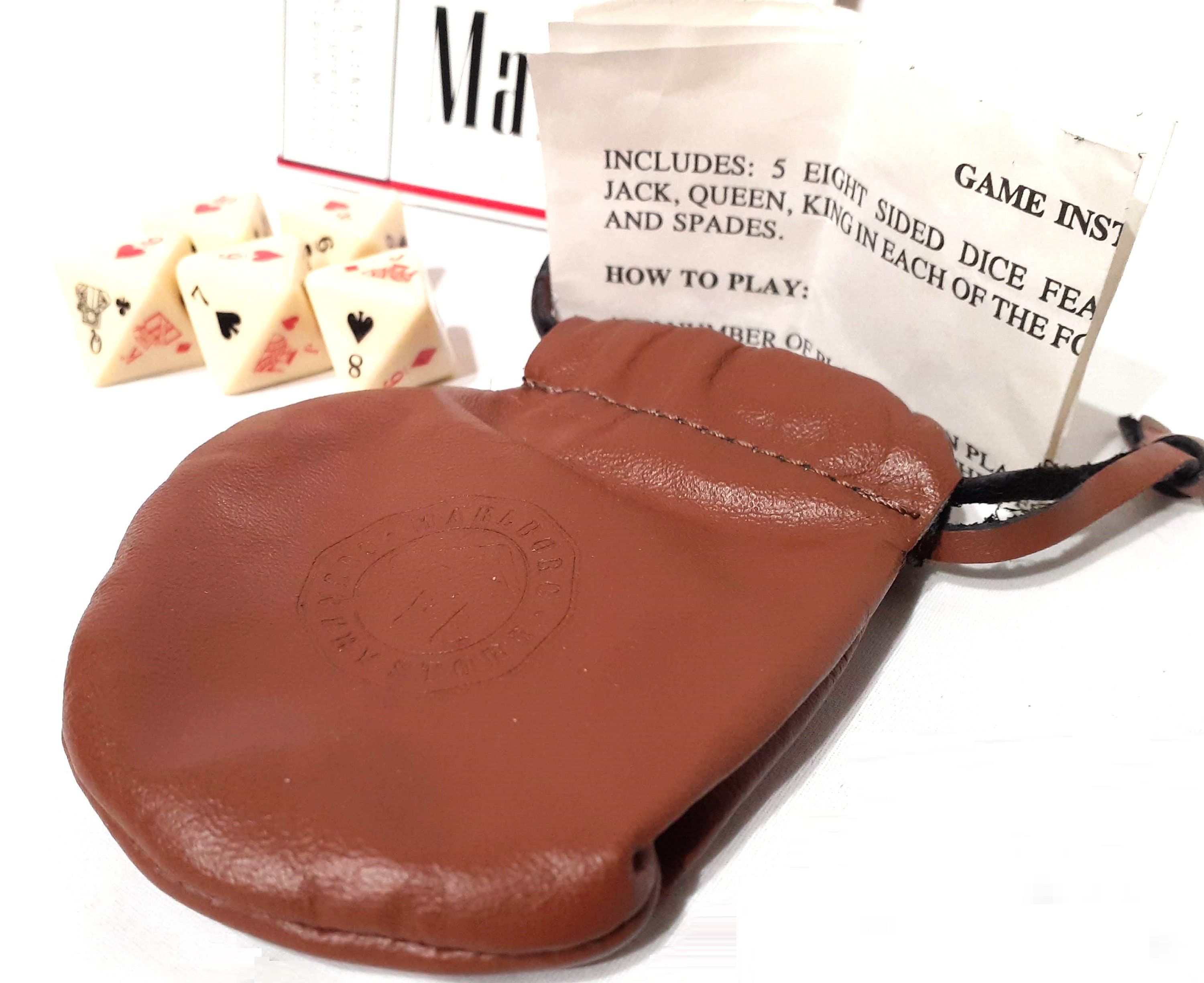 Vintage 1990s Marlboro Unlimited Marlboro Miles Poker Dice Complete and ...