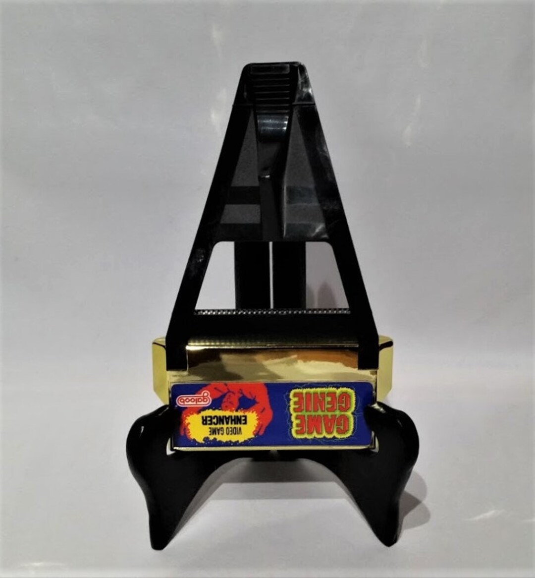 Vintage 1990 Sega Genesis Game Genie Galoob Model 7356 GOLD Edition ...
