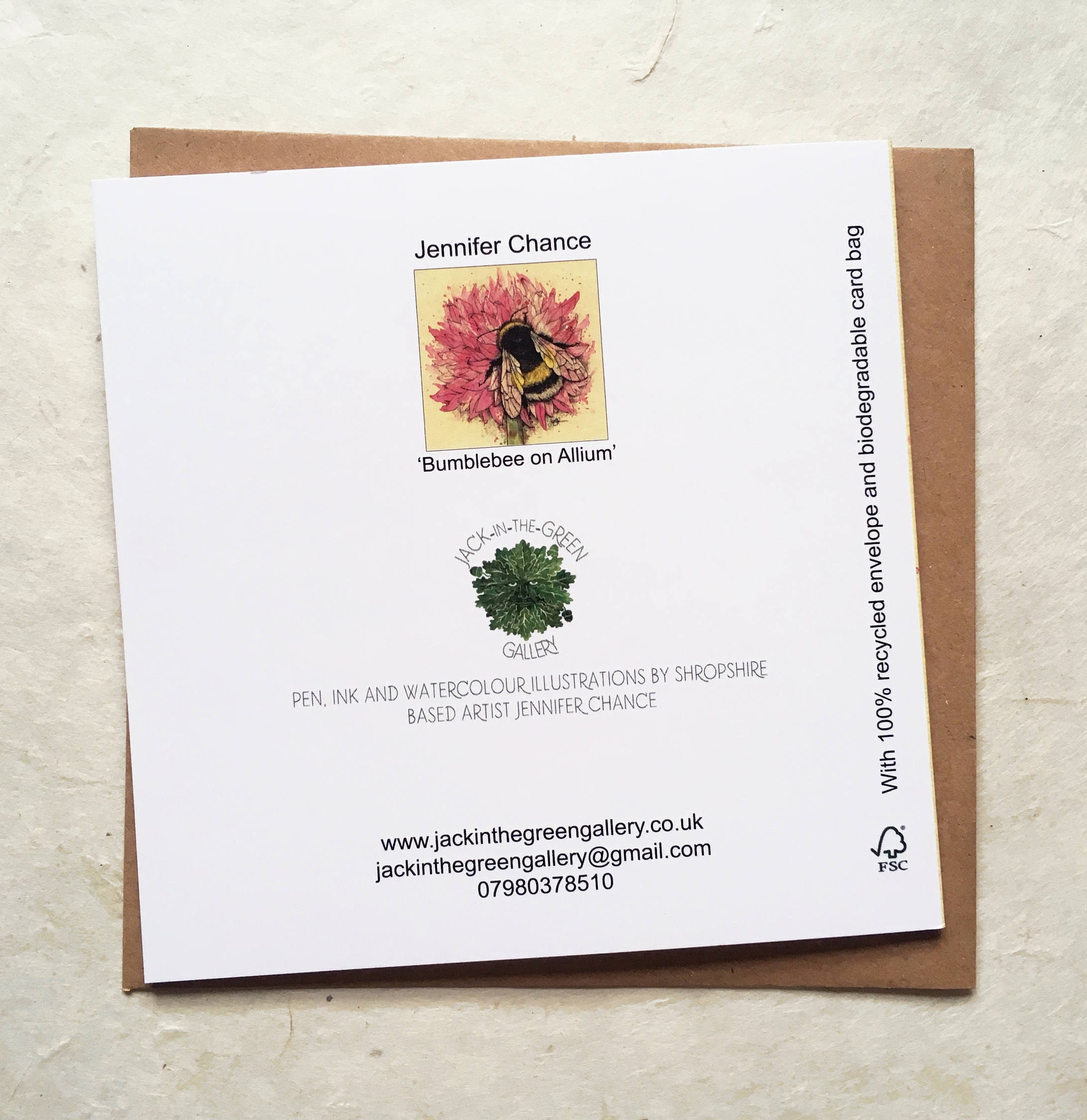 Bumblebee Greetings Card - Etsy UK