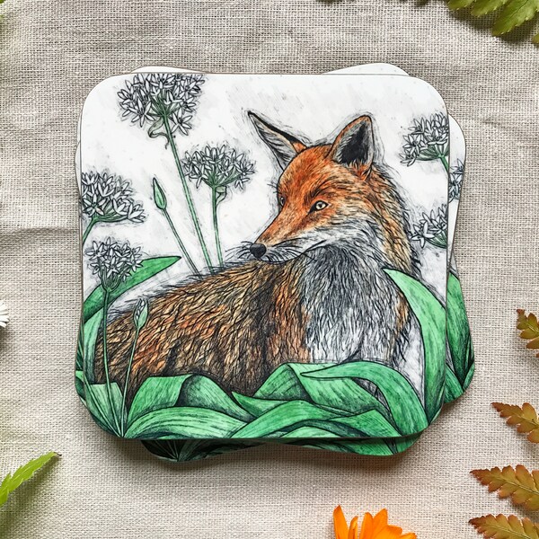 Fox Coaster - Etsy