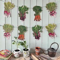 PRINTABLE Vintage Seed Banner, Farmers Market, Fruit and Vegetables ...