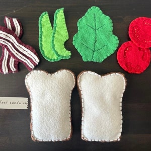 Felt Play Sandwich | Pretend Kids Kitchen | Felt Food | Food Set ...
